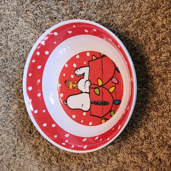 Peanuts | Holiday | Peanuts Snoopy Woodstock Plastic Serving Bowl ...